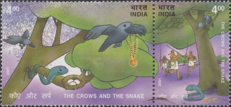 The Crows and the Snake Se-tenant Pair - The Philatelist